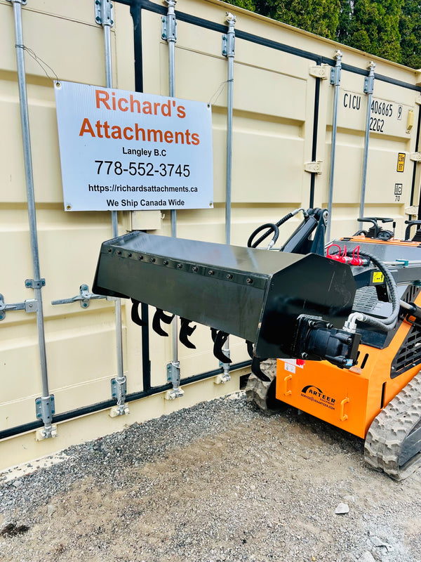 New Mini Skid Steer Hydraulic Rototiller / Cultivator – Richard’s ...