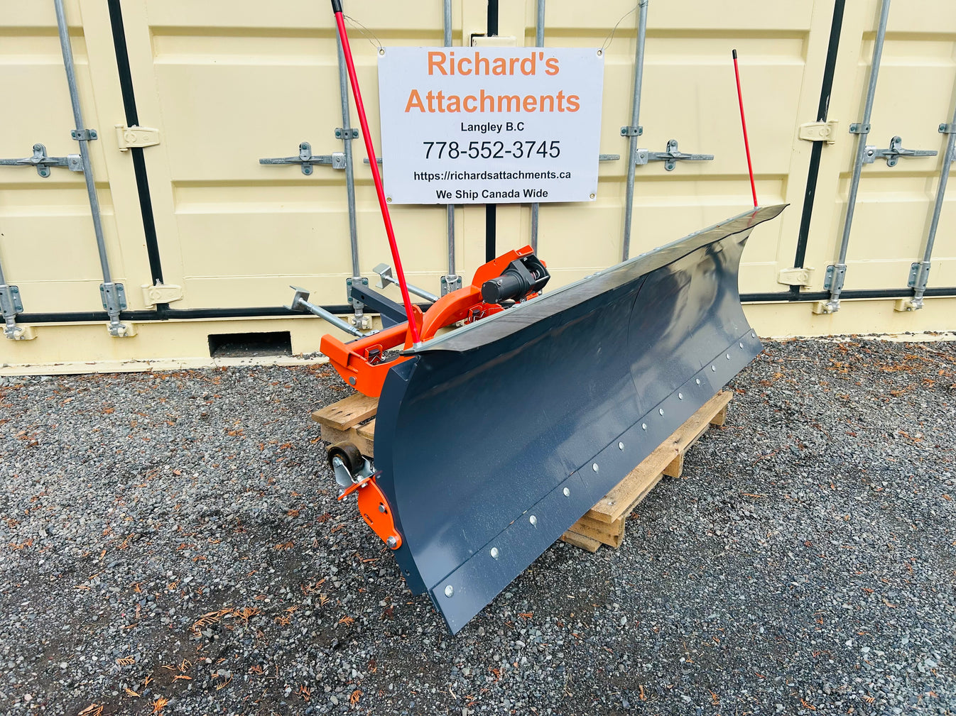New 84” Truck/SUV Front Mount Snow Plow Pusher, Left and Right Angle ...