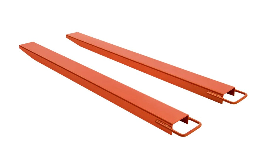 New 72" Fork Extensions, 1500-LB Capacity, Heel Restraint, 6" Wide, 2 ...